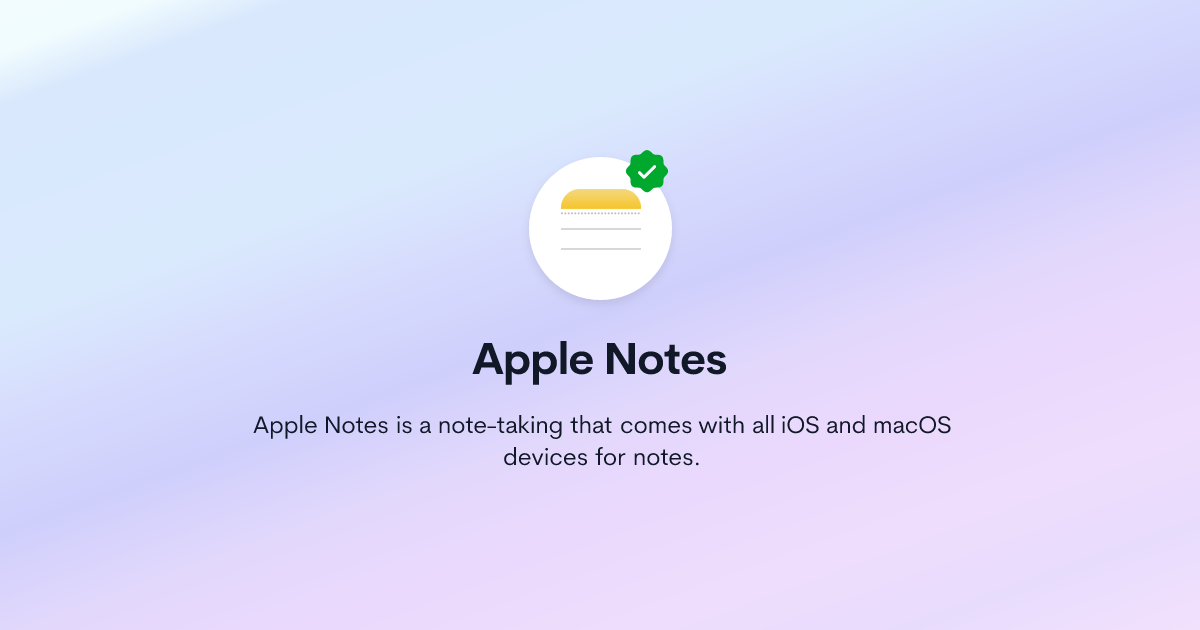 Apple Notes Review: Top Features, Pricing & User Reviews